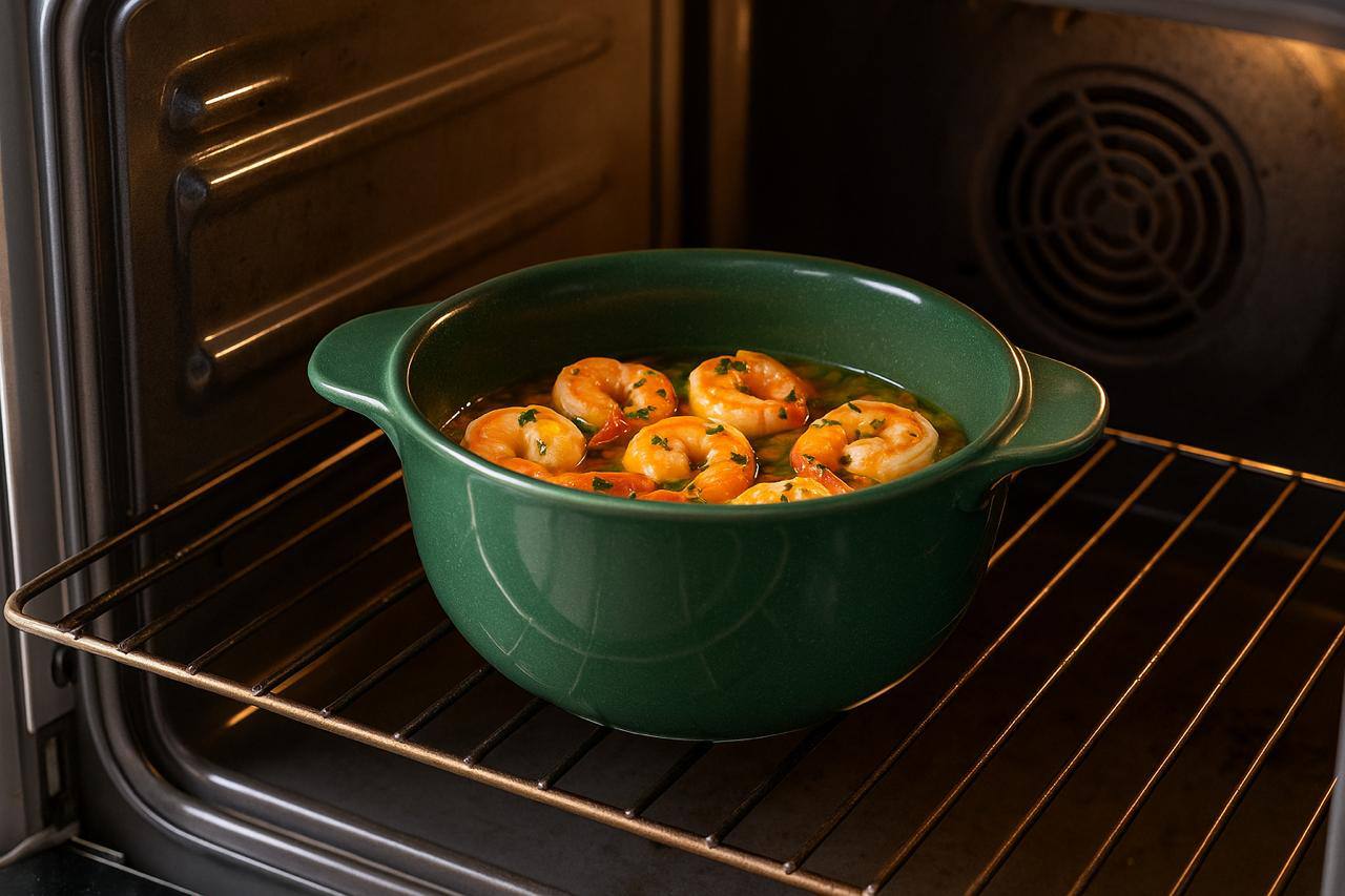 Elegant Porcelain Serving & Cooking Bowl – Oven, Microwave & Direct ...